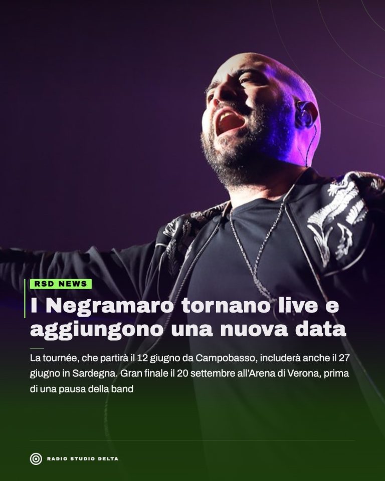 Negramaro, tour 2026 sempre più ricco: nuove date e un addio ...